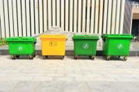 China Heavy‑Duty 660L Plastic Wheelie Bin , Large‑Capacity Wheeled Refuse Container for Sanitation Outdoor Waste Collection for sale