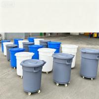 China Fiberglass Linen Cart Large Capacity Laundry Trolley for Hotel Housekeeping for sale