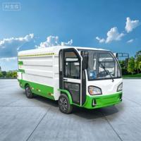 China Fully‑Enclosed New‑Energy Hydraulic Tail‑Lift Waste Transfer Truck for Street Garbage Collection for sale