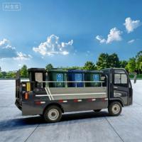 China Fully‑Enclosed New‑Energy Hydraulic Tail‑Lift Waste Transfer Truck for Street Garbage Collection for sale