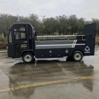 China `Enclosed Cabin 8‑Bin Garbage Transport Truck With Tail Lift, Electric Sanitation Waste Collection Vehicle` for sale