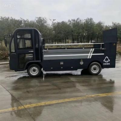 China `Enclosed Cabin 8‑Bin Garbage Transport Truck With Tail Lift, Electric Sanitation Waste Collection Vehicle` for sale