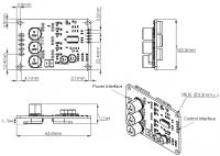 China JUYI Tech JYQD-V9.3E 12V 24V 36V 3 Phase BLDC Motor Driver Board 20A Sensorless Brushless DC Controller with JY03B IC for sale
