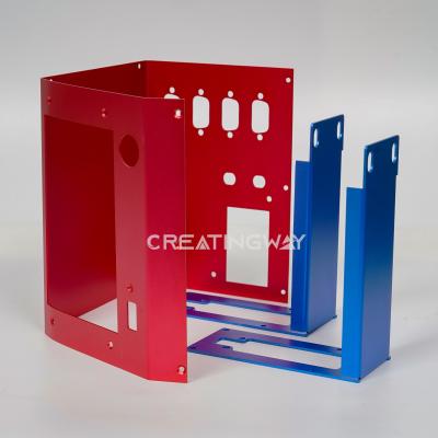China Custom Aluminum Stainless Steel Sheet Metal Fabrication Enclosure Bending Stamping Parts Welding Service for sale