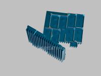 China Precision Aluminum Anodized Heat Sink with Custom CNC Machining and ±0.01mm Tolerance for Data Center Network Switch Chipsets for sale