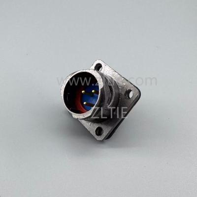 China FQ18 Series 3-Pin Square Flange Male Socket FQ18-3ZJ for sale