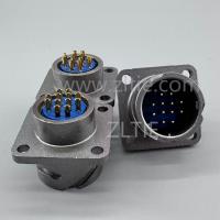 China FQ18 Series 12-Pin Square Flange Male Socket FQ18-12ZJ for sale