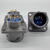 China FQ18 Series 5-Pin Square Flange Male Socket FQ18-5ZJ for sale