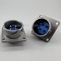China FQ24 Series 4-Pin Square Flange Male Socket FQ24-4ZJ for sale