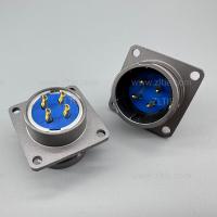 China FQ24 Series 4-Pin Square Flange Male Socket FQ24-4ZJ for sale