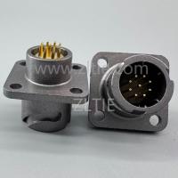 China FQ14 Series 9-Pin Square Flange Male Socket FQ14-9ZJ for sale