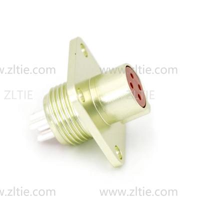 China Push-pull РСГ4ТВ 4 Pin Female Straight Plug Solder Cups RS / PC for sale