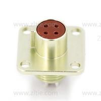 China Push-pull РСГ4ТВ 4 Pin Female Straight Plug Solder Cups RS / PC for sale