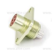 China Push-pull РСГ4ТВ 4 Pin Female Straight Plug Solder Cups RS / PC for sale