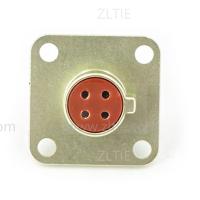 China Push-pull РСГ4ТВ 4 Pin Female Straight Plug Solder Cups RS / PC for sale