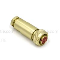 China Threaded PC4TK 4 Pin Female Straight Plug Solder Cups РС4ТВ RS4TV for sale