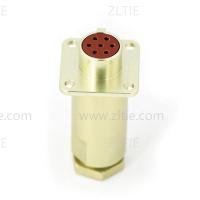 China Push-pull PCB7TPK 7 Pin Female Straight Plug with Cover Solder Cups РС7ТВ RS7TV for sale