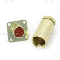 China Push-pull PCB7TPK 7 Pin Female Straight Plug with Cover Solder Cups РС7ТВ RS7TV for sale