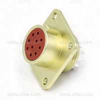 China Push-pull PCB10TK 10 Pin Female Straight Plug Solder Cups РС10ТВ RS10TV for sale