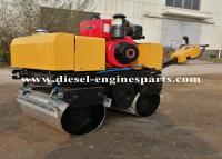China Hydraulic Drive 800KG Mini Drum Roller Black Mini Vibratory Road Roller for sale