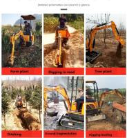 China Casting Iron Steel Mini Excavator Machine 1600mm Digging Depth for sale