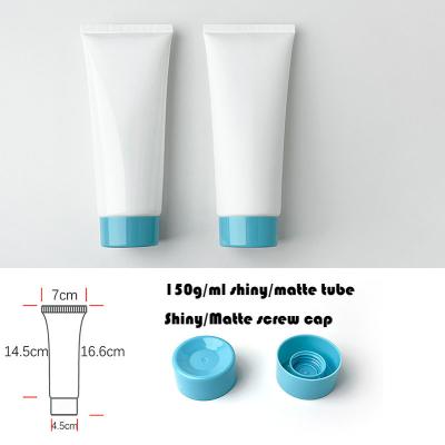 China 150ml/g Cosmetic Plastic Soft Tube with Silk Screen Printing and Aluminium Film Sealing for Creams and Gels for sale