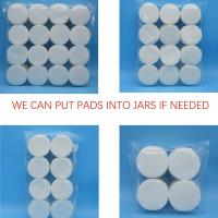 China Plastic Cosmetic Jars for Cosmetic pad with Injection Colour, 83mm Neck Size, and Flip Top Cap for sale