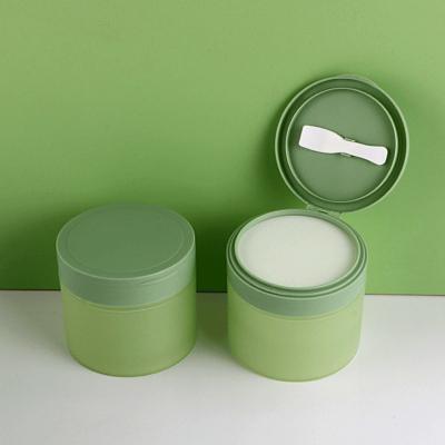 China Injection Colour Plastic Cosmetic Jars with Silk Screen Printing and 83mm Neck Size for Skincare Products for sale