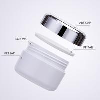China Round Shouder Cosmetic Bottles And Round Lid Jars For Dispensing Creams Lotions And Serums for sale