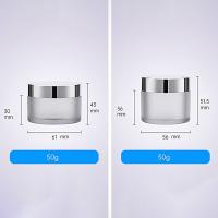 China Clear Frsoted PET bottles and jars with Shiny Sliver Cap in Customized Volume and Screw on Cap and  Pump Closures for sale