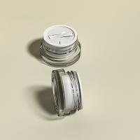 China Labeling Durable Round Plastic Cosmetic Jars and AS Jar Containers for Beauty Products for sale