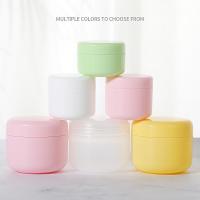 China Single Wall PP Material Plastic Cosmetic Jars with Screen Printing for Beauty Products for sale