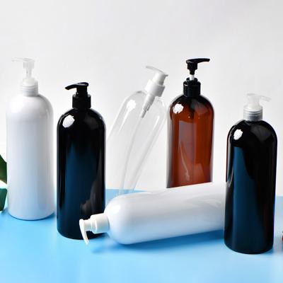China 1000ml Leak-proof Shatter-resistant Plastic Cosmetic Bottle and PET Cosmetic Bottle for Shower Gel for sale
