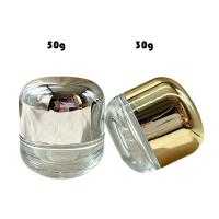 China 30g 50g Cosmetic Glass Jars with Screw Cap Designed to Prevent Contamination and Extend Shelf Life for sale