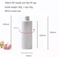 China Hot Stamping 500ml Plastic PET Shampoo Bottles Made from Plastic PET Featuring Screen Printing Surface Handling for Elegant Cosmetic Packaging for sale