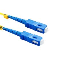 China SC-LC 9m Armored Fiber Optic Cable Duplex Core Armoured Lan Cable for sale