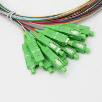 China SC APC 12 Core Bundled Fiber Pigtail 60dB Single Mode Optic Cable for sale