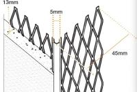 China Expanded Plaster Metal Mesh 2m Length 0.3mm Thickness Wire Mesh For Plastering Corners for sale