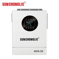 China 6500W 48V Pure Sine Wave Hybrid Solar Inverter MPPT Inverter Charger with UPS for sale