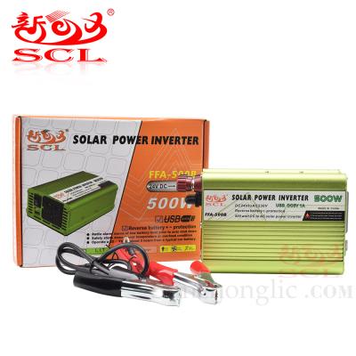 China FFA-500B 500VA Modified Sine Wave DC-AC Power Inverter with Battery Reverse-Connection Protection & 5V1A USB Port for sale