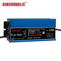 China FLA-10A+ 10A Smart Lithium Battery Charger with Pulse Repair Technology for 12V/24V LiFePO4 and Lead-Acid Batteries for sale