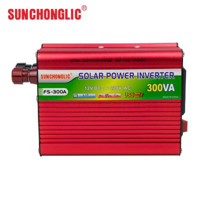 China FS-300A 300VA Modified Sine Wave Inverter with USB Charging Port for 12V DC to 220V AC Power Conversion for sale