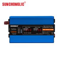 China 1000W Peak Power Modified Sine Wave Inverter with Built-in 20A PWM Solar Controller for 12V DC to 220V AC Conversion for sale