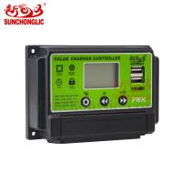 China 20A PWM Solar Charge Controller with Double MOS Anti-backflow and LCD Display, Auto 12V 24V PWM Solar Regulator for Off-grid Systems for sale