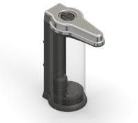 China FCC Hands Free Kitchen Soap Dispenser 9CM 500ML Black Sensor for sale