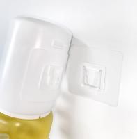 China ABS Plastic Bathroom Accessories Sets 60mm Double Sided Adhesive Wall Hooks for sale