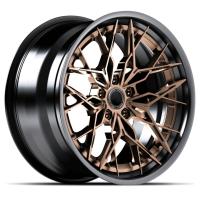 China Bent Staggered Spokes 3 Piece Forged Wheels Fits For McLaren Audi R8 for sale