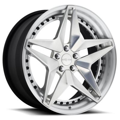 China Concave 3 Piece Rotiform Wheels Forged AVV 18 Inch To 26 Inch for sale