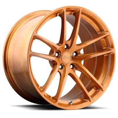China Copper Brushed Gloss Monoblock Forged Wheels for sale