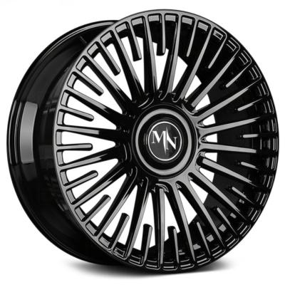 China Maining Motorsports Multi Spokes Monoblock Forged Wheels Gross Black for sale